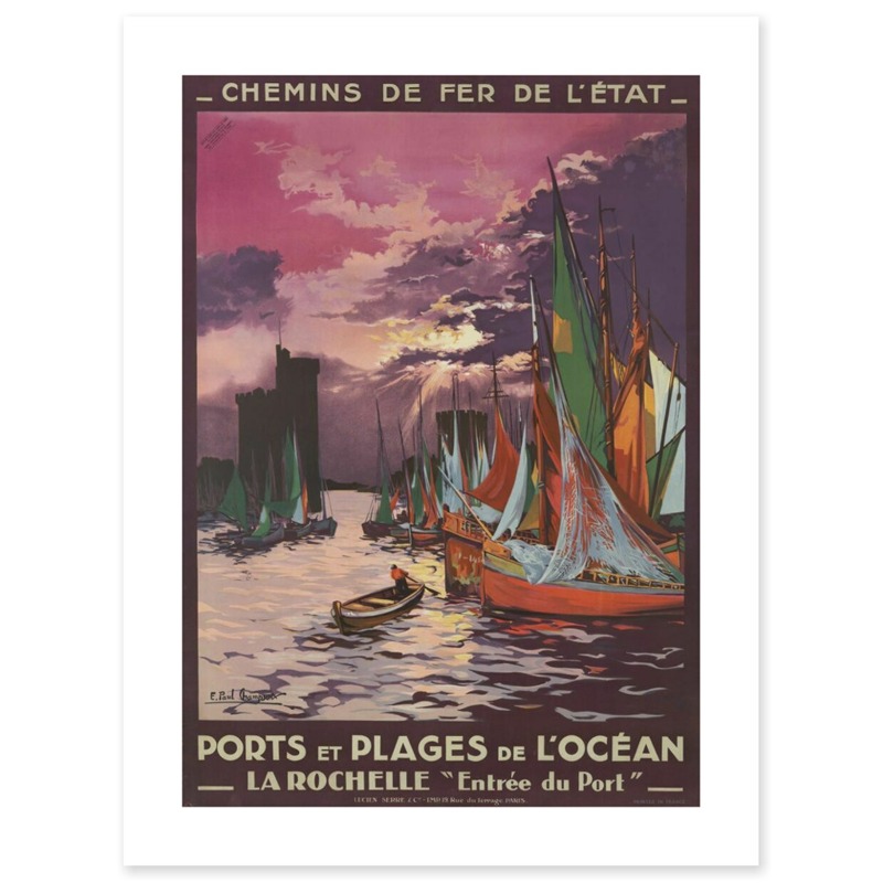 Ports et Plages de l'Océan. La Rochelle (art prints) · Boutique du ...